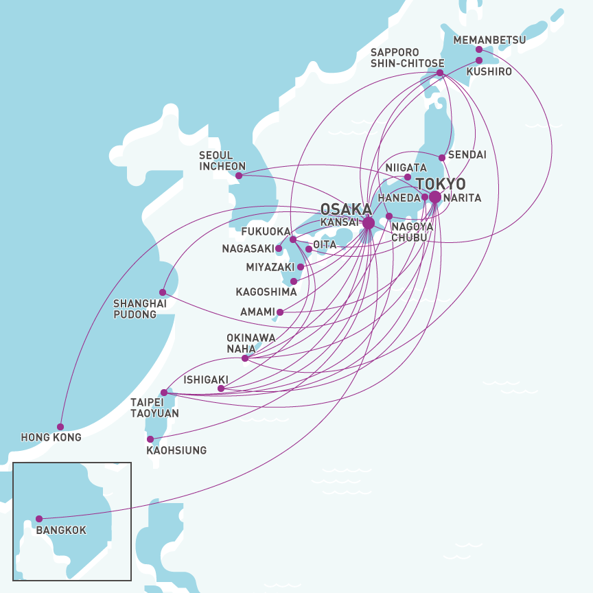 Route Map | Peach Aviation